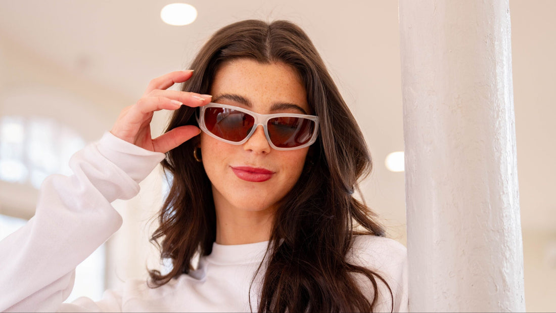 BluBlocker Viper Sunglasses with Frost Frame and Amber Lens