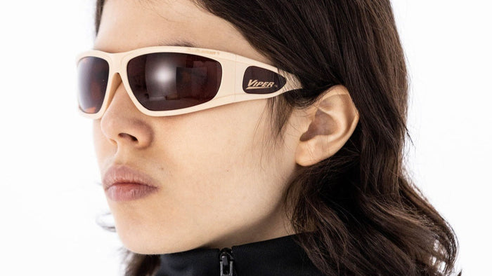 BluBlocker Viper Sunglasses with Sand Frame and Amber Lens