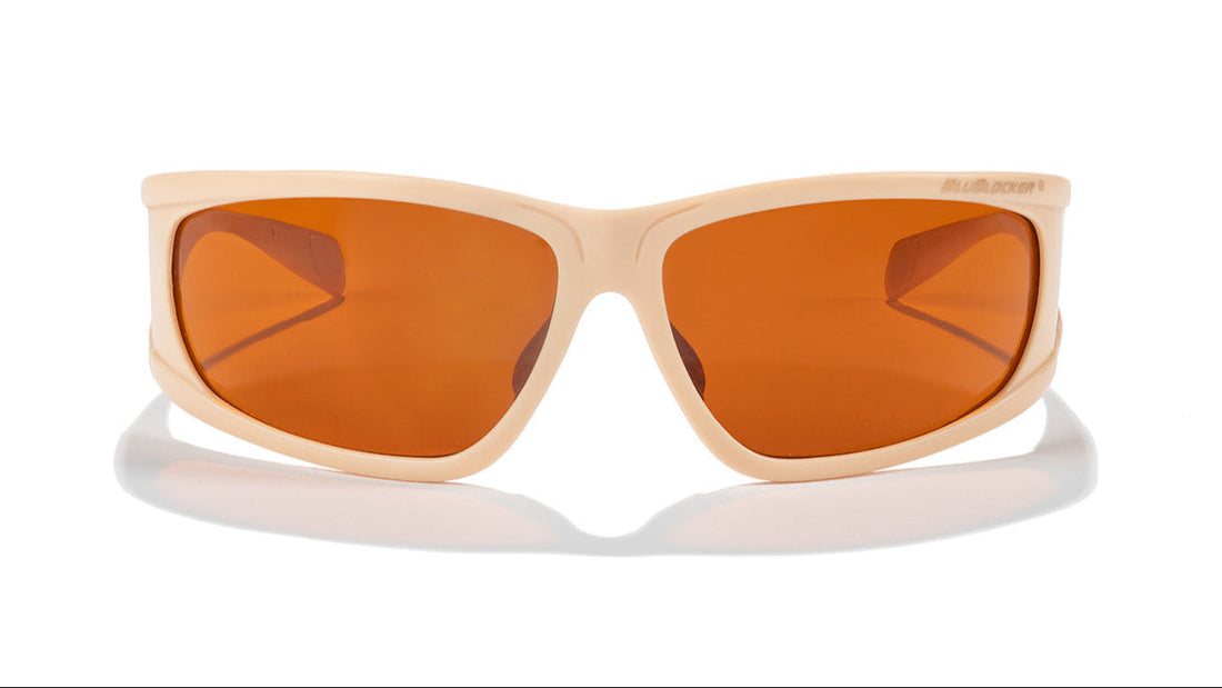 BluBlocker Viper Sunglasses with Sand Frame and Amber Lens