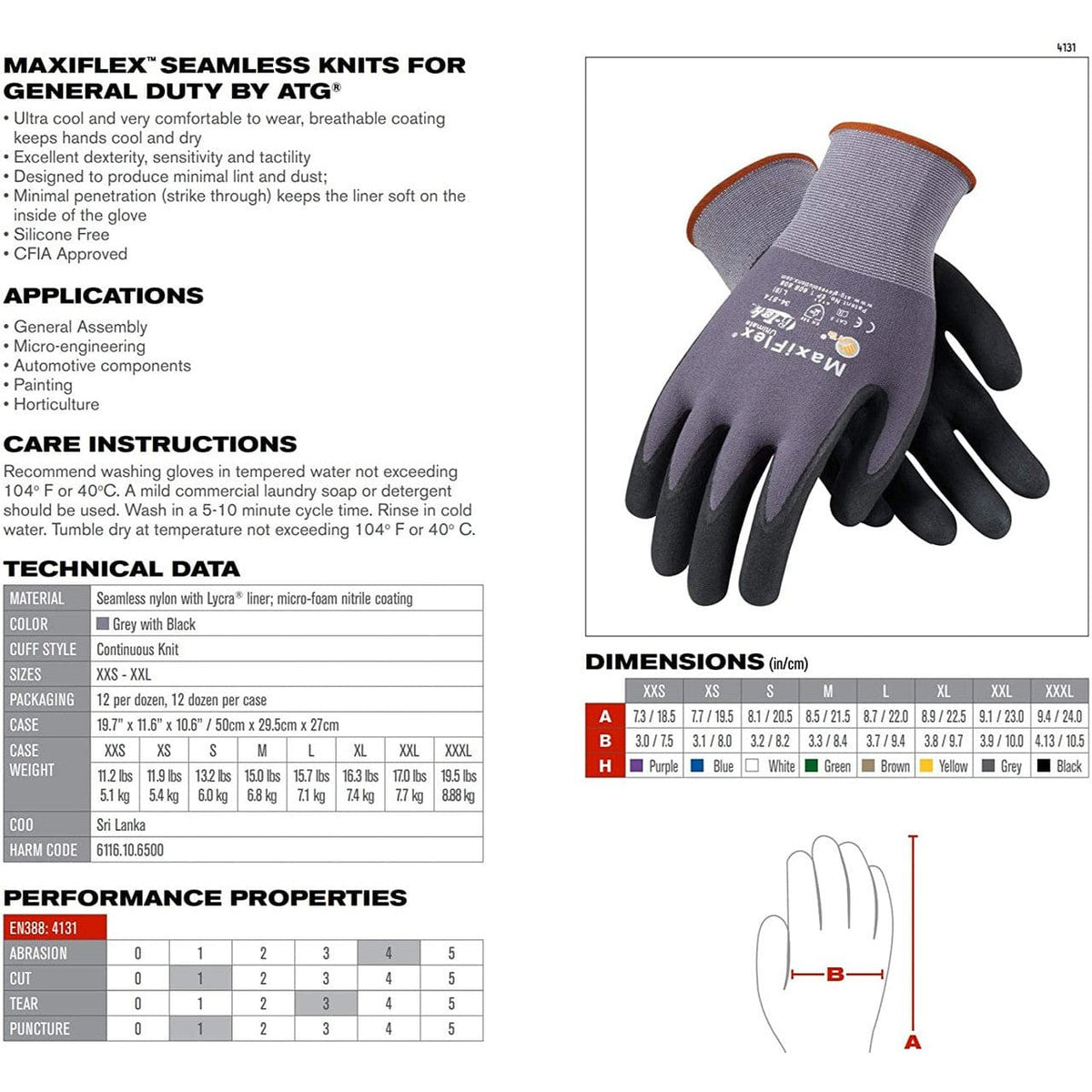 PIP 34-874 MaxiFlex Ultimate Seamless Knit Gloves