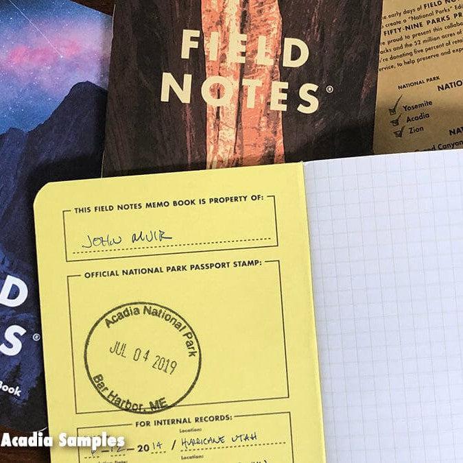 Field Notes Grand Teton, Arches, and Sequoia National Parks
