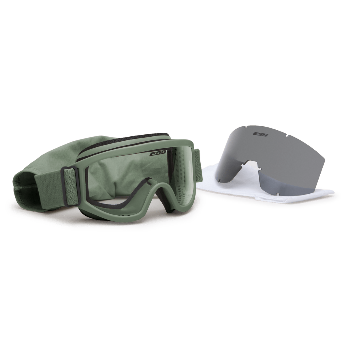 ESS L Ops Goggle Foliage Green Clear Gray Lenses