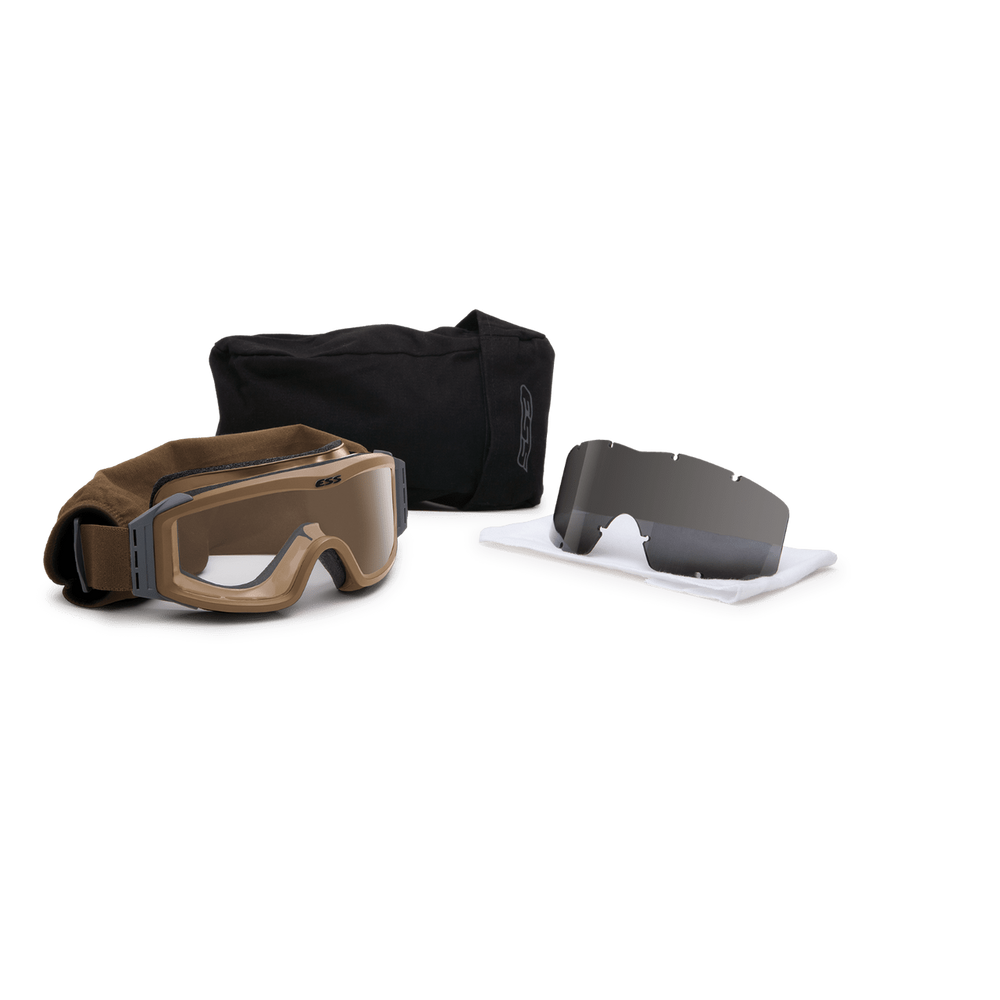 ESS Profile NVG Goggles Tan with Clear & Gray Lenses